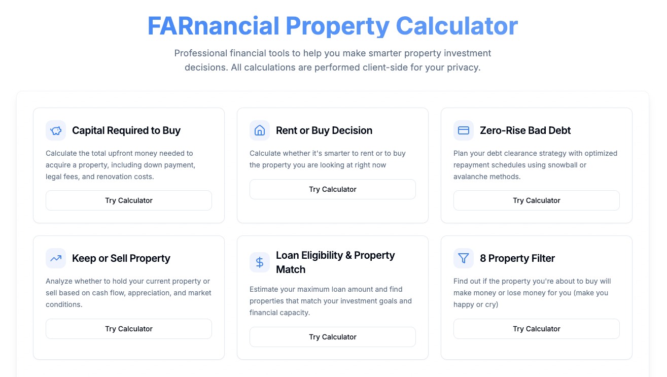 Property Investment Calculators - Smart Financial Tools